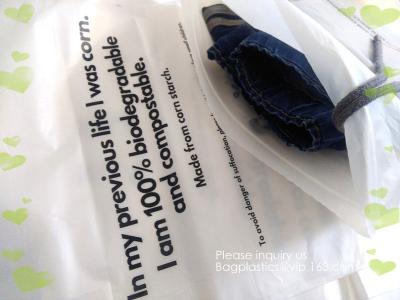 중국 PLA reclosable 생물 분해성 옥수수 전분 Compostable LDPE 지플락 부대, 환경에, 친절한, 재사용할 수 있는 재상할 수 있는 판매용