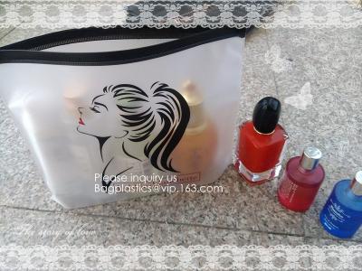 Cina Abbigliamento dei sacchetti di stoccaggio dell'imballaggio della borsa della chiusura lampo del cursore/cosmetici/vestiti risigillabili di viaggio glassati metallina/PA promozionale in vendita