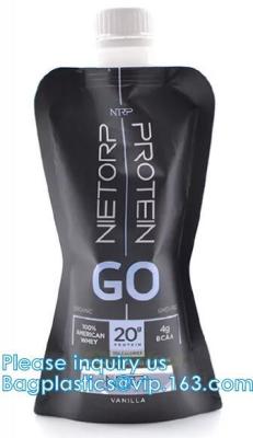 China El agua de la bebida de la bolsa del canalón del bolso de Beverag en bolsa del café de la bolsa de plástico con la BOLSA CALIENTE del CAFÉ del canalón del golpecito del bolso suave del jugo EMPAQUETA en venta