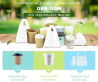China Made From Plants Customized wholesale biodegradable compostable pharmacy bag with singlet handle for sale
