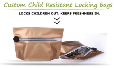 China huela el bolso hermético resistente para arriba modificado para requisitos particulares a prueba de niños del peva del runtz de los niños de la cremallera de las bromas de mylar de la galleta plástica de la cremallera de la prueba en venta
