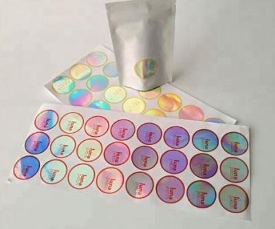 China Laser Holographic Material Printed Heat Seal Aluminum Foil Packing Plastic Bag With k For Small Stuff 10g 5g for sale