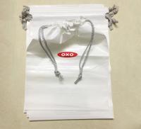 China Biodegradable Environment Friendly Hotel Packaging Clothes For Laundry Plastic Bag Customized Poly Plastic Drawstring Cu for sale