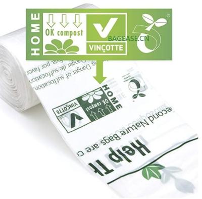 中国 型抜きされる生物分解性のプラスチック買い物袋は袋を、生物分解性のショッピング ポリ袋、100%の生物トウモロコシによって型抜きされるハンドル扱います 販売のため