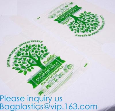 中国 PLA PBATのコーンスターチは生物分解性のCompostable犬の船尾袋、生物分解性のCompostableプラスチック船尾犬の印刷物袋を作った 販売のため