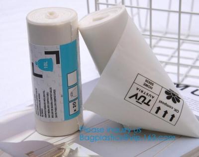 Cina borsa di rifiuti non di plastica concimabile biodegradabile del cordone di 100% su misura, cordone biodegradabile della plastica della composta di eco in vendita