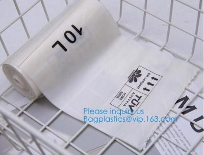 Cina borsa di rifiuti non di plastica concimabile biodegradabile del cordone di 100% su misura, cordone biodegradabile della plastica della composta di eco in vendita