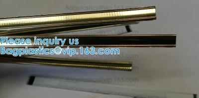 China Aluminium Foil Tin Tie Twist Tie Peel And Stick Bag Sealing Coffee Tin Tie Plastic Tin Ties With Adhesive for sale