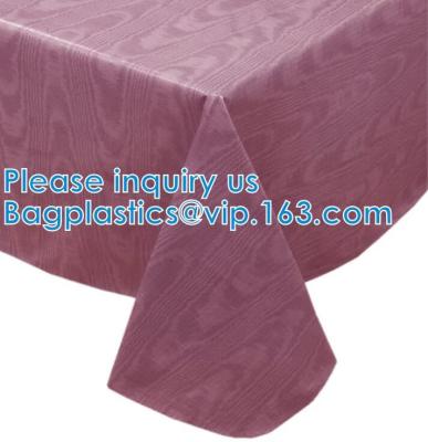 China PEVA Flannel backed Tablecloth flow-casting film Odorless and Environmentally Friendly Tablecloth Oblong Rectangle for sale