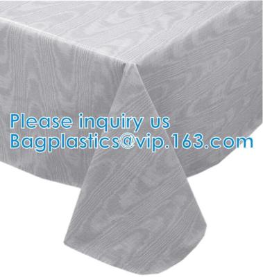 China PEVA Flannel backed Tablecloth flow-casting film Odorless and Environmentally Friendly Tablecloth Oblong Rectangle for sale