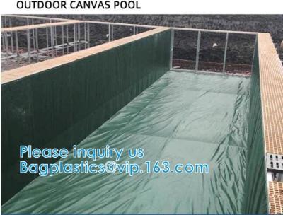 China Van het de BANNERgeteerde zeildoek van de aquicultuurpool pvc Met een laag bedekte Doek MET EEN LAAG BEDEKTE van de Serrevissen de Vijverrivierkreeften Koi Culture Child Water Pool Te koop