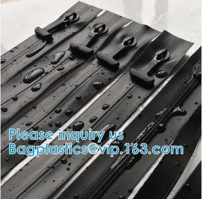 China 8# o zíper hermético TPU revestiu zíperes de nylon impermeáveis para o saco que de selagem da composição o arti'culo de tocador cosmético do malote ensaca a soldadura do HF à venda