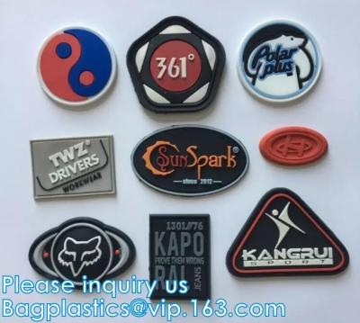 China Personalize o remendo do silicone 3D, etiqueta do vestuário, acessórios do fato, etiqueta da etiqueta da roupa, remendo do Pvc, crachá de borracha à venda