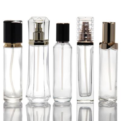 China Empty 1oz 2oz 4oz 15ml 30ml 50ml 60ml 100ml 120ml 4oz clear Cosmetics Cosmetic Glass Dropper Bottles for sale