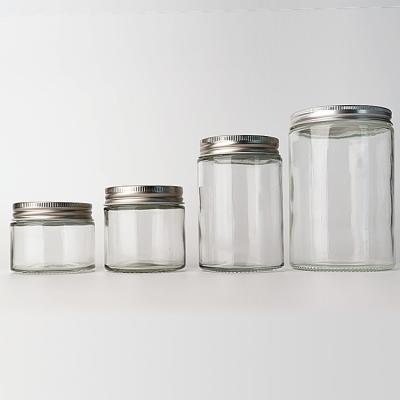 China PET Plastic Jars Manufacture with Silver/Gold/Rose Golden Aluminum Lid for Cream or Food for sale