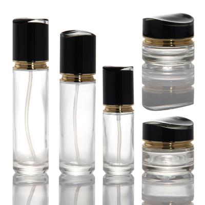China Accepted OEM/ODM  Lotion Bottle Set Skin Care Cream Empties Bottles Plastic Airless Cosmetic Pump Bottle for sale