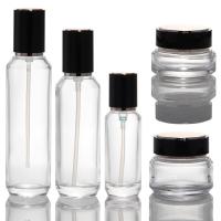 Quality Wholesale Private Label Cosmetic Dropper Bottle Transparent Skincare Set for sale