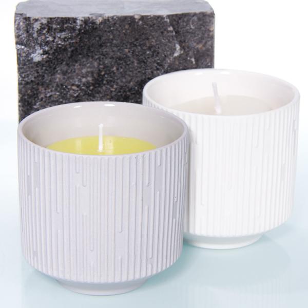 Quality Luxurious Natural Soy Fashionable Ceramic Candle Jars With Essential Oil Reed Diffuser Gift Set for sale