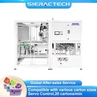 Quality Automated Pouch Cartoning Machine Candies Snack Bags Packaging System for sale