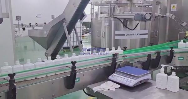 Quality Automatic Alcohol Gel Filling Machine with Servo Piston Dosing and Anti for sale