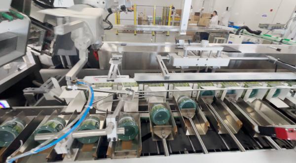 Quality Automatic Formaldehyde Cleaner Cartoning Machine with Anti-Jam Servo Loading for for sale