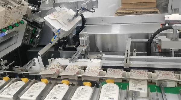 Quality Automatic Hand Sanitizer Cartoning Machine for High-Speed and Secure Packaging for sale