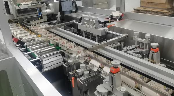 Quality Automatic Hand Sanitizer Cartoning Machine for High-Speed and Secure Packaging for sale