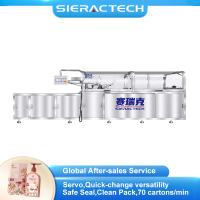 Quality Servo Automatic Cartoning Machine Hand Sanitizer Bottle Cartoner Every Bottle for sale