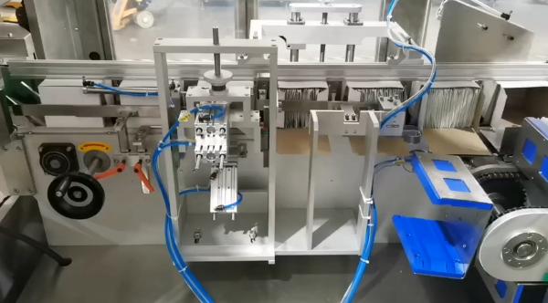 Quality Automatic Facial Mask Cartoning Machine with Dual-Robot Soft Loading and for sale
