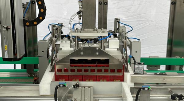 Quality Automatic Foot Bath Liquid Case Packing Machine with Precision Robotic Handling for sale