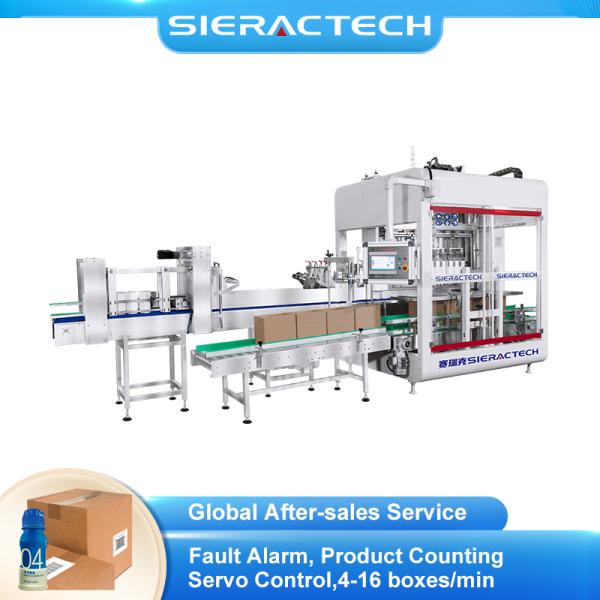 Quality Automatic Health Beverage Case Packing Line 380V 50Hz Intelligent Infeed System for sale