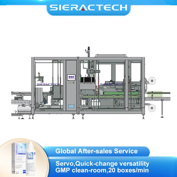 Quality Stainless Steel 304 Case Packing Systems 4–16 Cartons/Min For Medical Solutions for sale