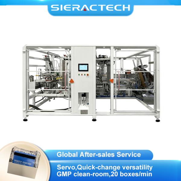 Quality Vertical All In One Case Packer 2-5 CPM For Pharma Food Cosmetics Packaging Lines for sale