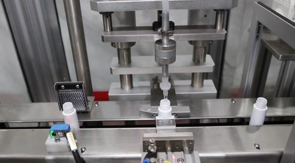 Quality Automatic Small Bottle Filling and Capping Monoblock Machine with 4-Head Servo for sale