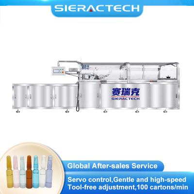 China Automatic Ampoule Skincare Cartoning Machine with Intelligent Multi-Lane Collation and Soft-Touch Loading for sale