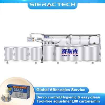 China Automatic Mosquito Repellent Liquid Cartoning Machine with Vision Inspection and Zero-Defect Packaging System for sale