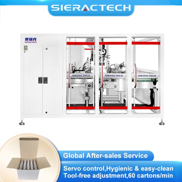 Quality Automatic Glue Cartoning Machine with Dual Robotic Loading and Crash-Lock Carton Sealing for Adhesive Packaging for sale