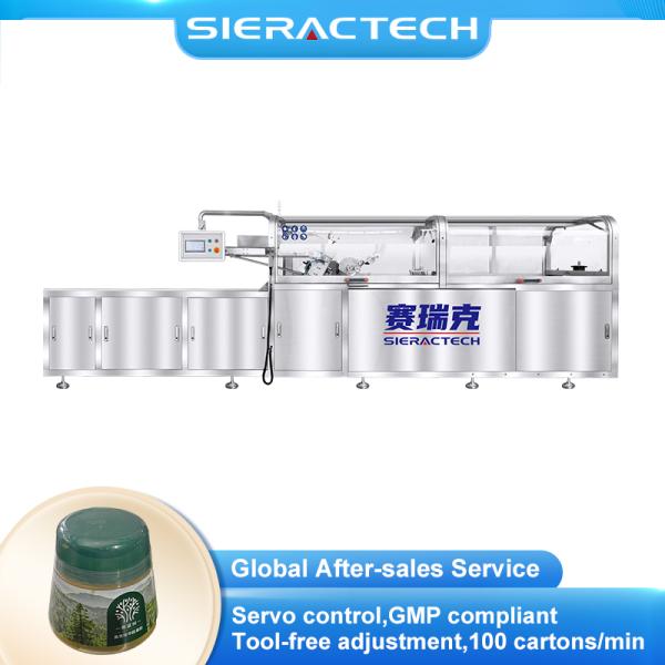 Quality Automatic Formaldehyde Cleaner Cartoning Machine with Anti-Jam Servo Loading for for sale