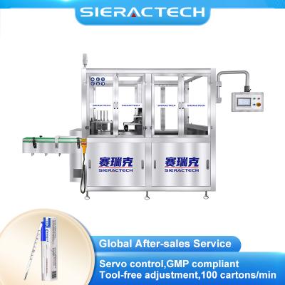 China Automatic Thermometer Cartoning Machine with Zero-Defect Inspection and High-Speed Servo Rotary Erecting for sale