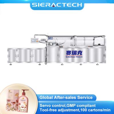China Automatic Hand Sanitizer Cartoning Machine for High-Speed and Secure Packaging of Liquid Products for sale