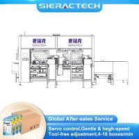 China Automatic Large Pouch Laundry Detergent Case Packing Machine with Robotic Soft-Landing Technology for sale