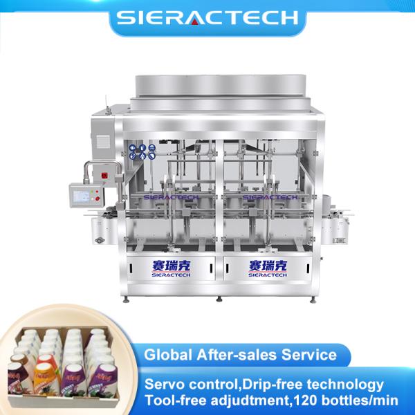 Quality Automatic Irregular Bottle Functional Beverage Filling Machine with Servo Diving Filling and Tracking Capping System for sale