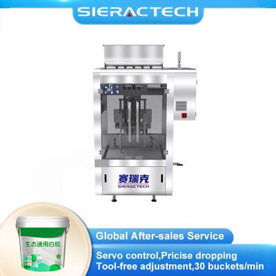 China Automatic Paint Filling Machine with Submerged Servo Filling and Net Weight Dosing System for sale