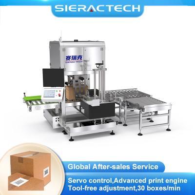 China Automatic Carton Real-Time Print and Labeling Machine with Servo Print-and-Apply and Vision Verification System for sale