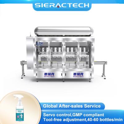 China Automatic Disinfectant Filling Machine with Servo Diving Filling and Zero-Leak Precision Capping System for sale