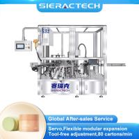 Quality Automatic Cream Jar Vertical Cartoning Machine with Multi-Material Feeding and for sale