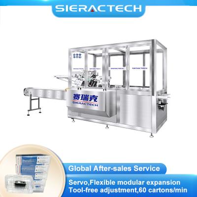 China Automatic Blister Box Cartoning Machine with Servo Feeding and High-Speed Packaging Automation System for sale