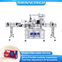 China Automatic Double Side Labeling Machine for Small Screw Boxes with High-Precision Servo Labeling System for sale