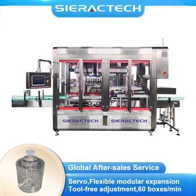 China Automatic Alcohol Lamp Cap Placing Machine with Servo Cap Feeding and Intelligent Bottle Handling System for sale
