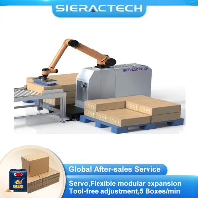 China Macaroni Case Collaborative Robot Palletizer Systems For Pasta Cases Food Cartons for sale